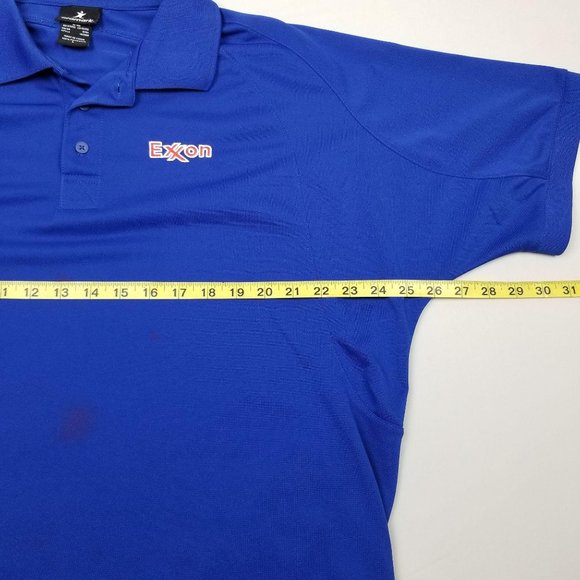 Aramark | Shirts | Aramark Exxon Polo Size Large Short Sleeve Blue ...